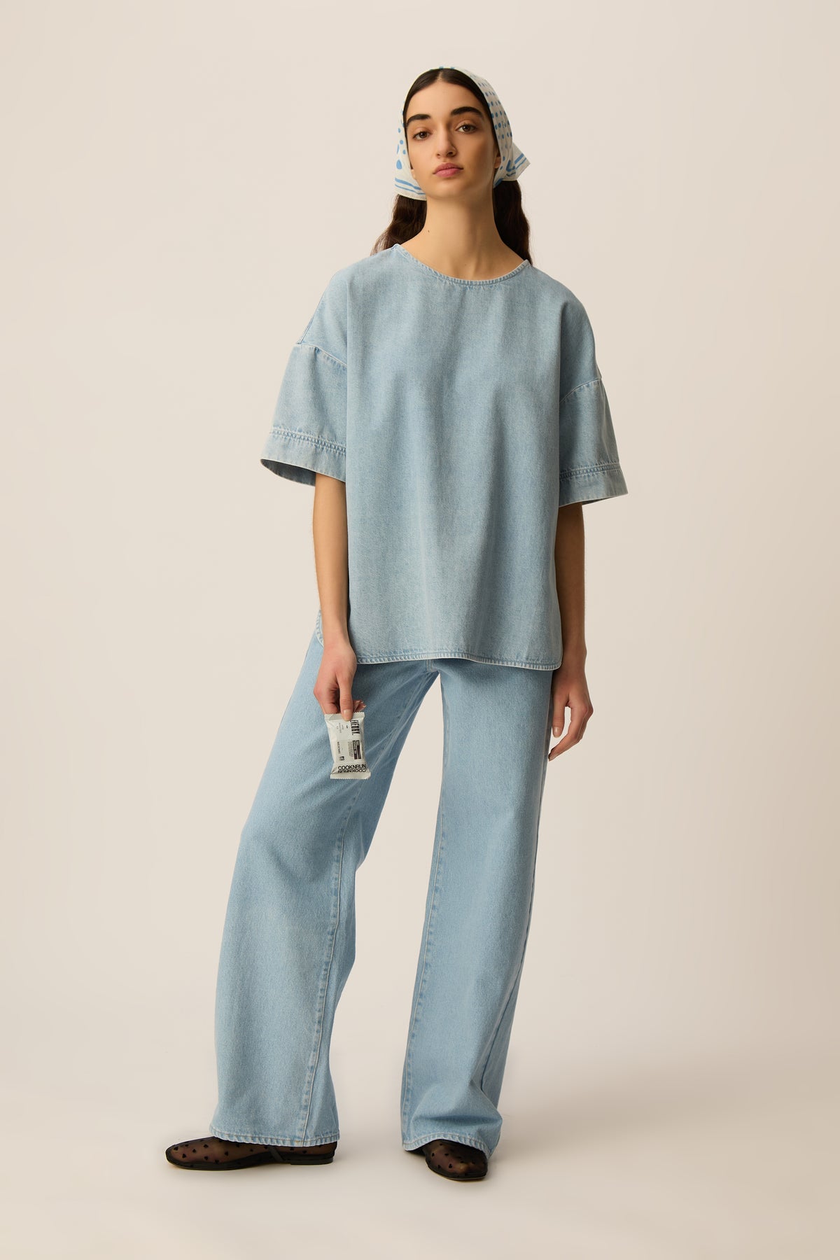 Loris Denim T-Shirt | Des Petits Hauts