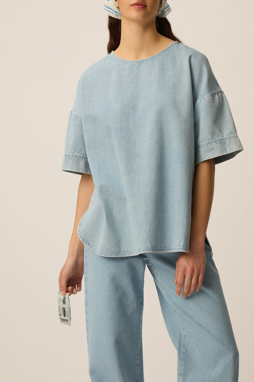 Loris Denim T-Shirt | Des Petits Hauts