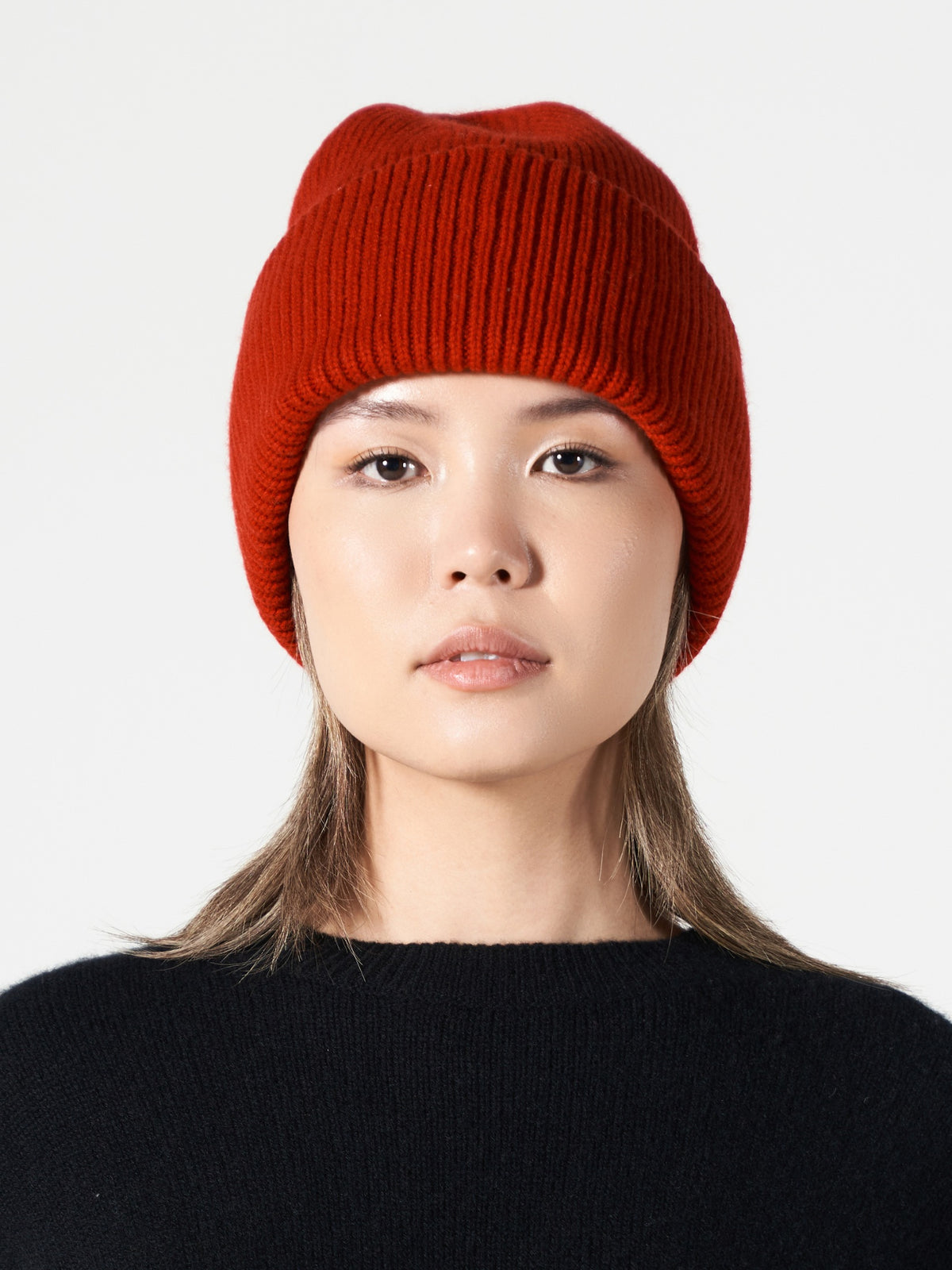 Cashmere Beanie - Rib-Knit Mongolian Cashmere | APRI:CITY